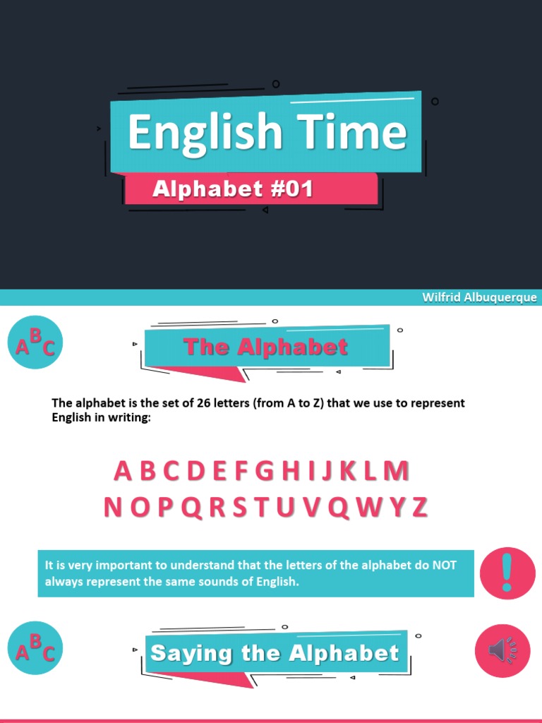 English Time: Alphabet #01 | PDF | Alphabet | Orthography
