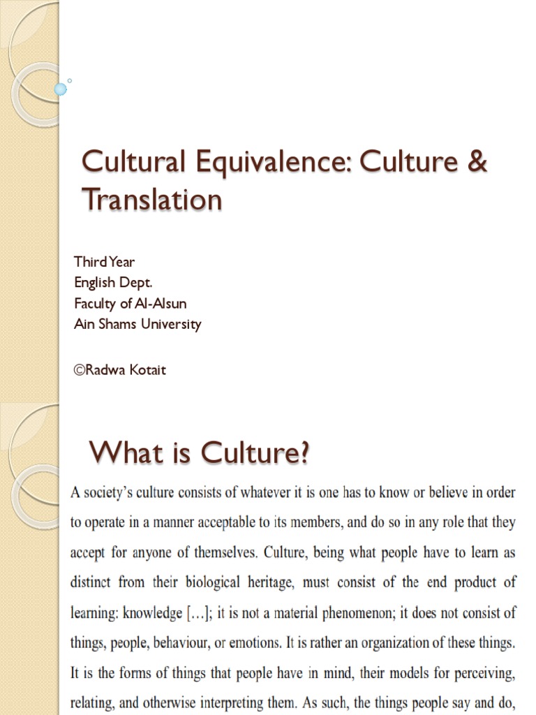Cultural Equivalence Allusion | PDF | Translations | Communication