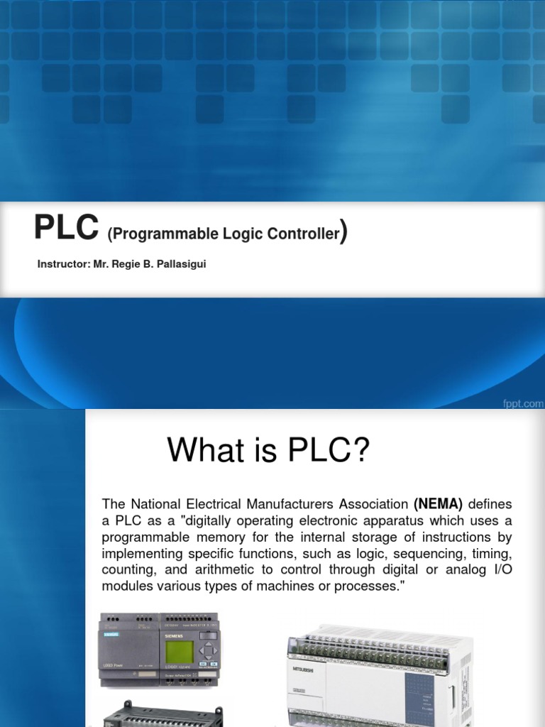 PLC (Programmable Logic Controller) Explained | PDF | Programmable ...