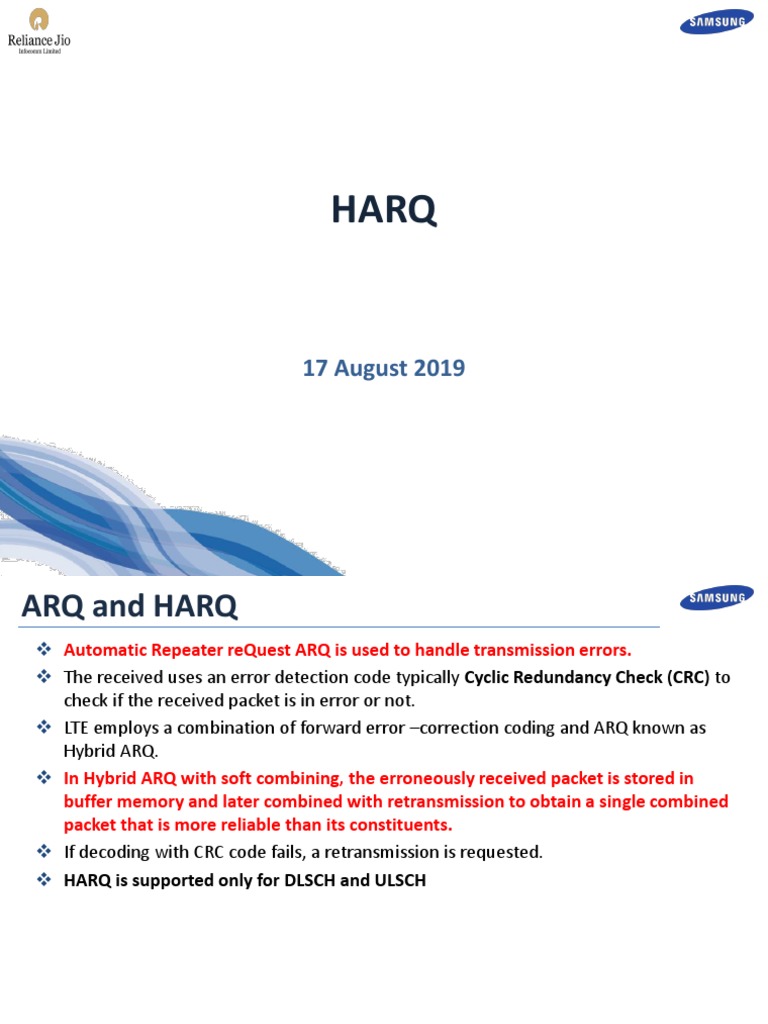 20 Harq | PDF | Error Detection And Correction | Network Architecture