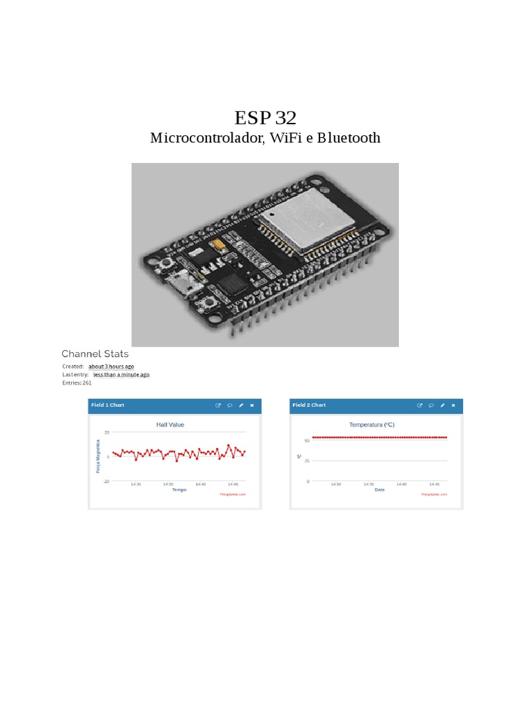 Esp32 Instalação e Exemplos | PDF | Arduino | Analog To Digital Converter