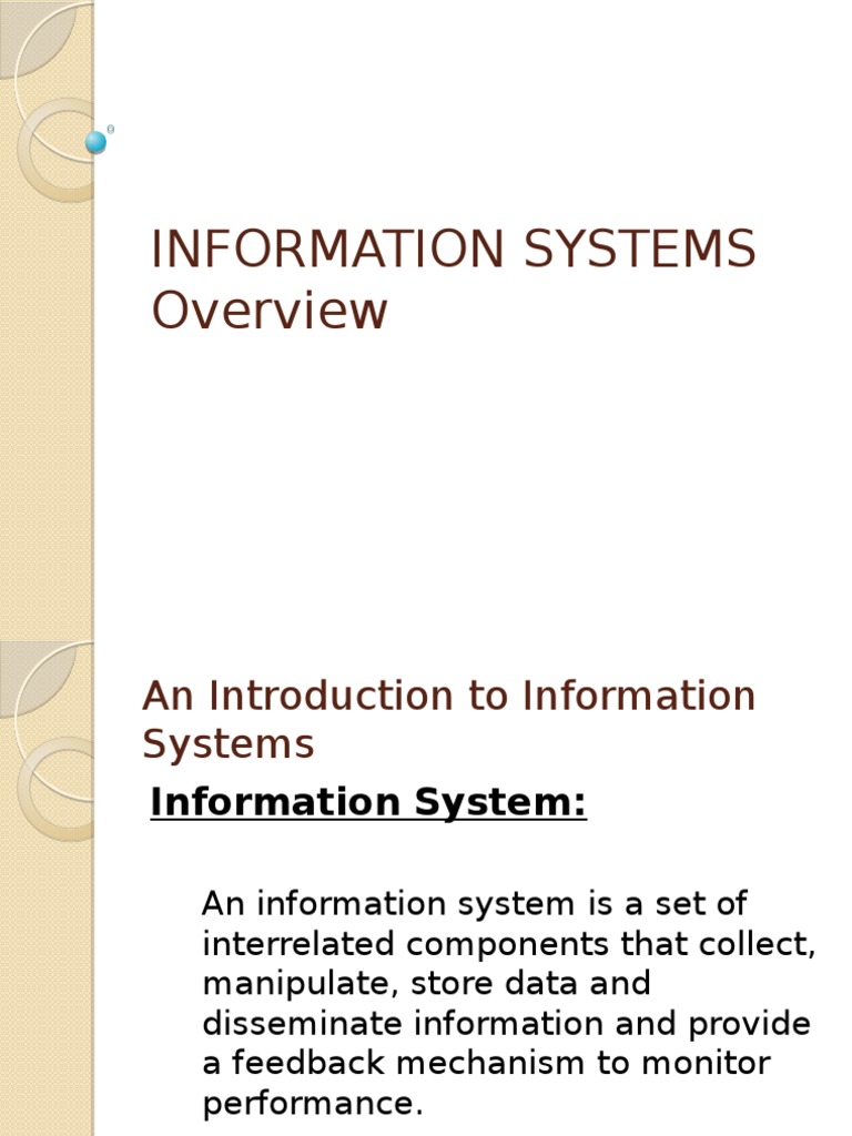 Information Systems | PDF | Information | Information System