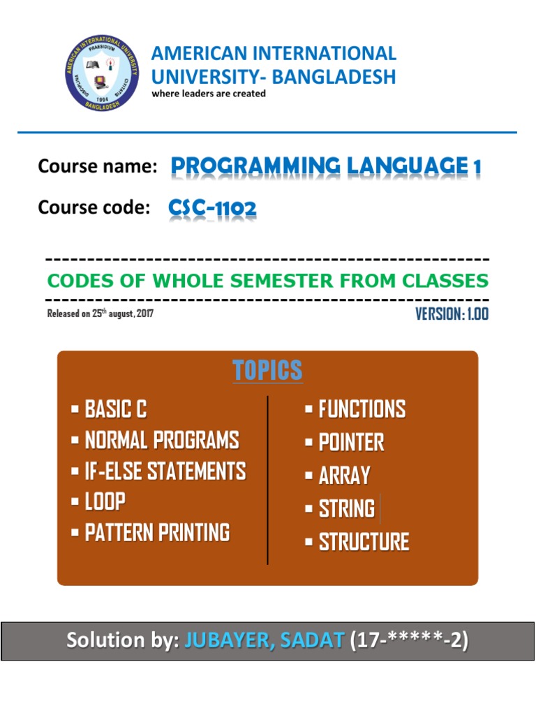 PL1 All Codes by Sadat PDF | PDF | String (Computer Science) | C (Programming Language)