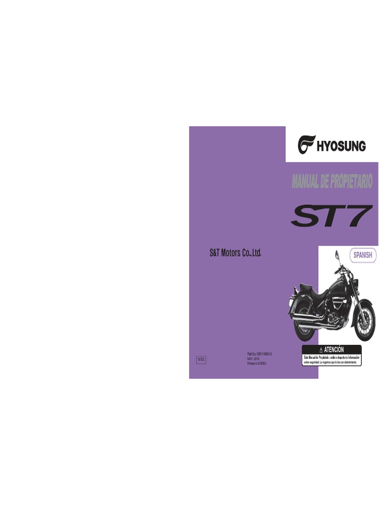 Manual de Propietario ST7 Espanol | PDF | Vehículo de motor | Vehículos