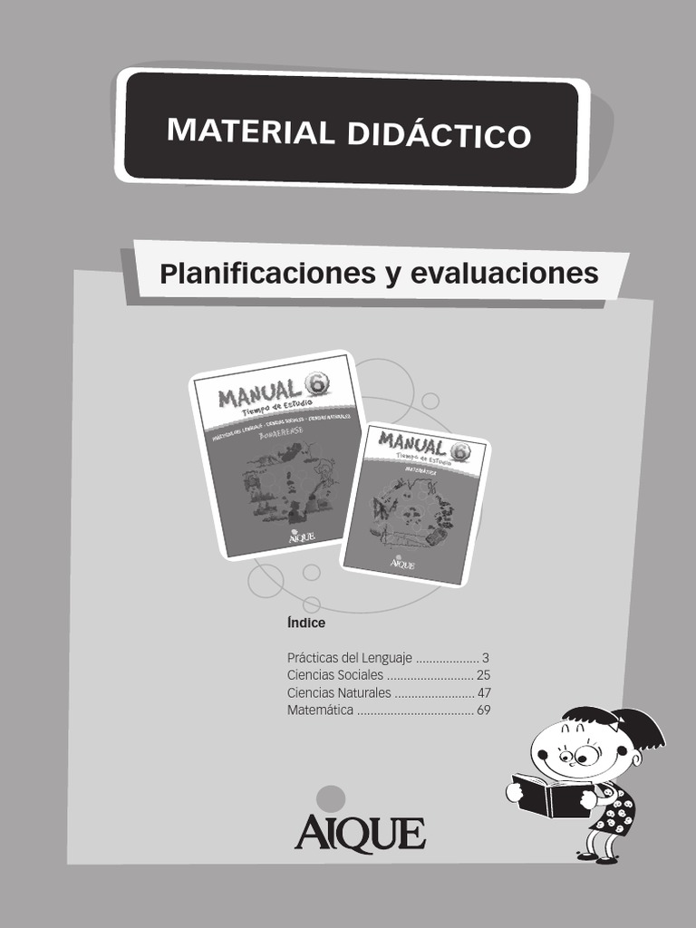 Material-Didactico-Manual-Tiempo-De-Estudio 6 ED AIQUE PDF | PDF | Poesía | Oración (Lingüística)