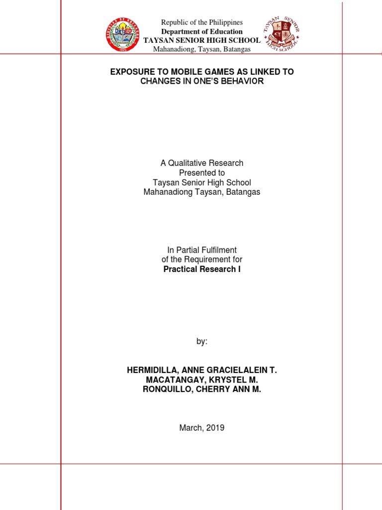 Exploring the Link Between Mobile Game Exposure and Behavioral Changes ...