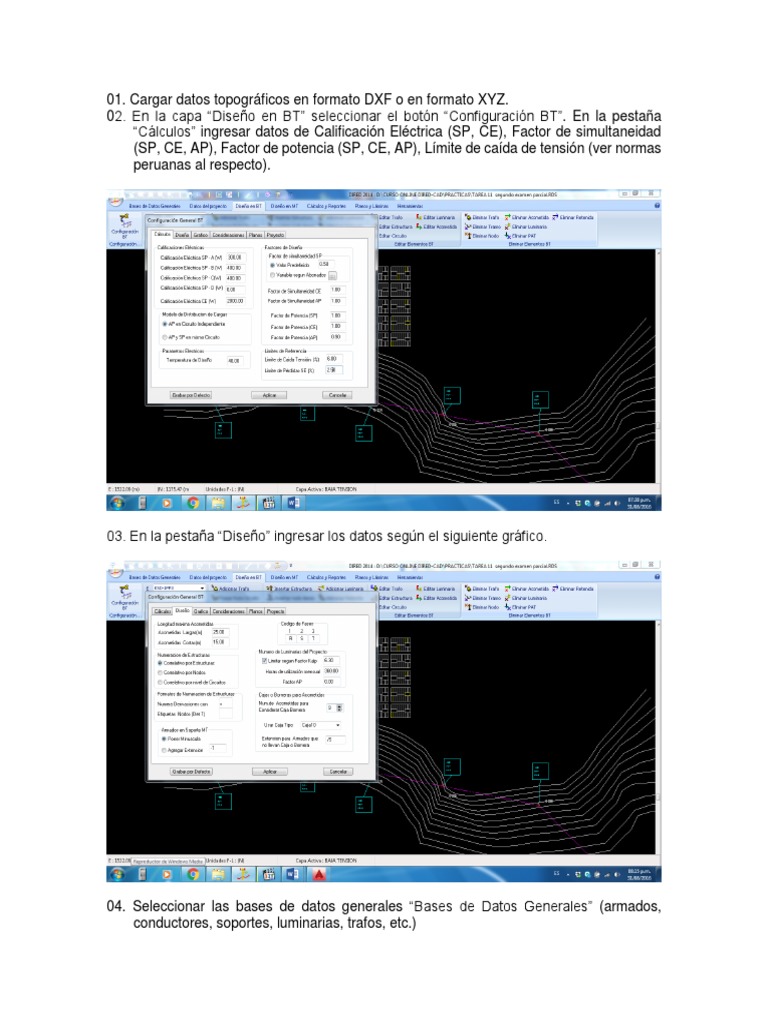 Diseño y optimización de redes eléctricas de baja tensión en DIRED-CAD | PDF | Point and Click ...