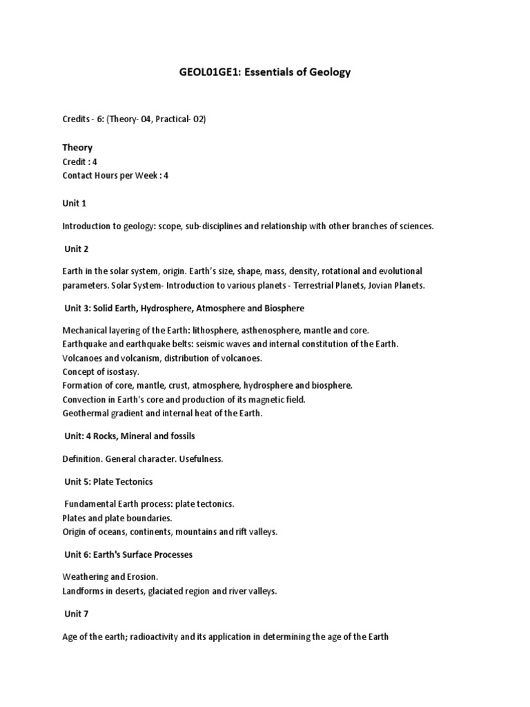 Geology - Essentials of Geology | PDF