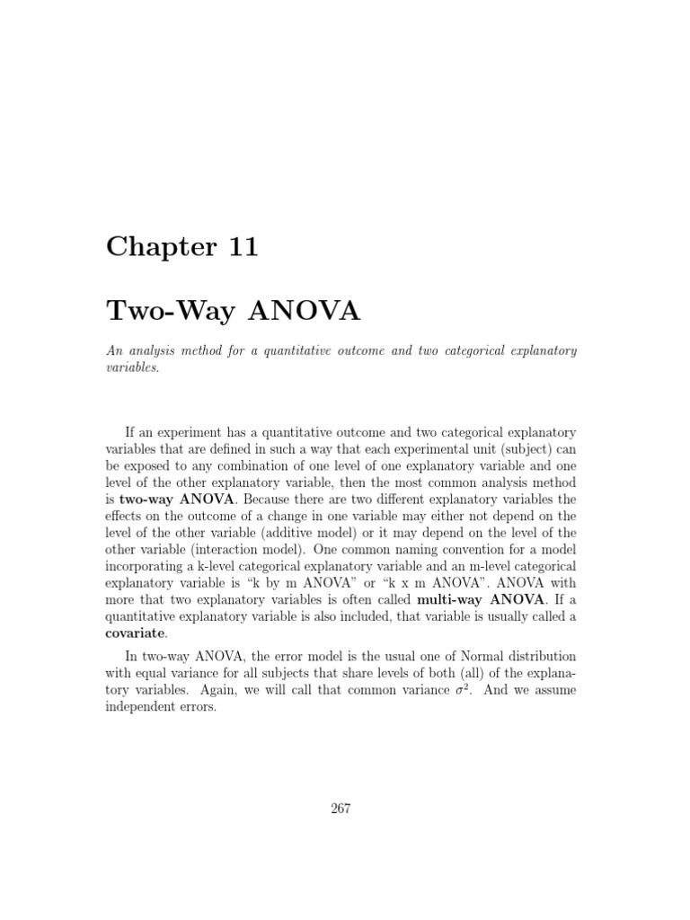 Chapter | PDF | Analysis Of Variance | Errors And Residuals