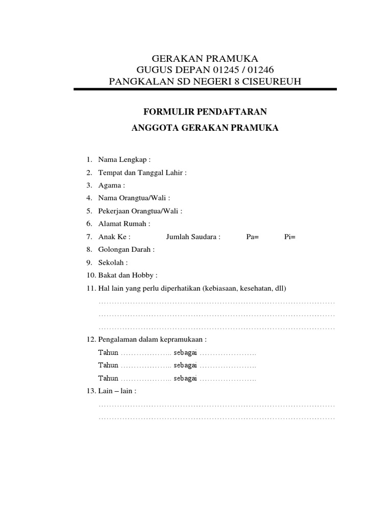 Dokumen Pramuka | PDF