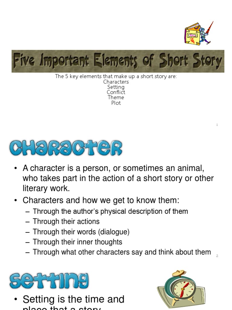 The Five Elements that Comprise a Short Story: Characters, Setting ...