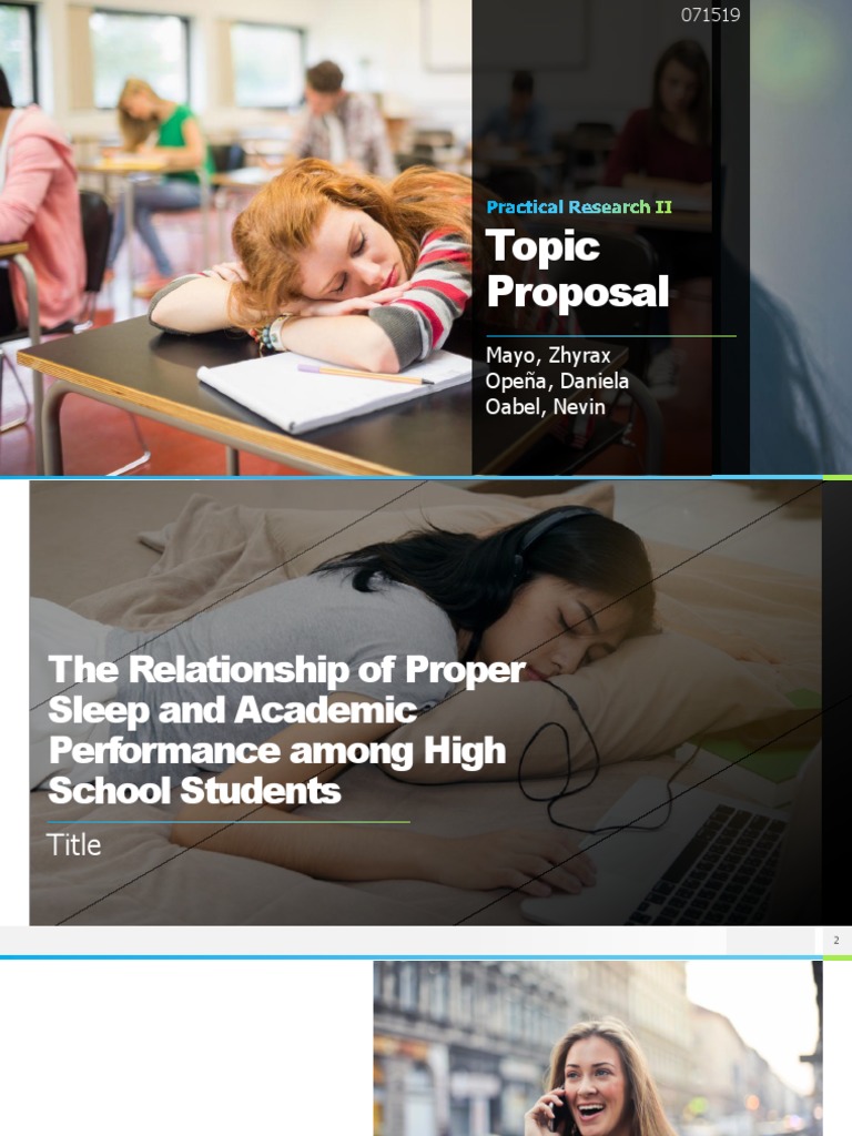 Relationship Sleep Academic Performance HS | PDF | Behavioural Sciences | Science