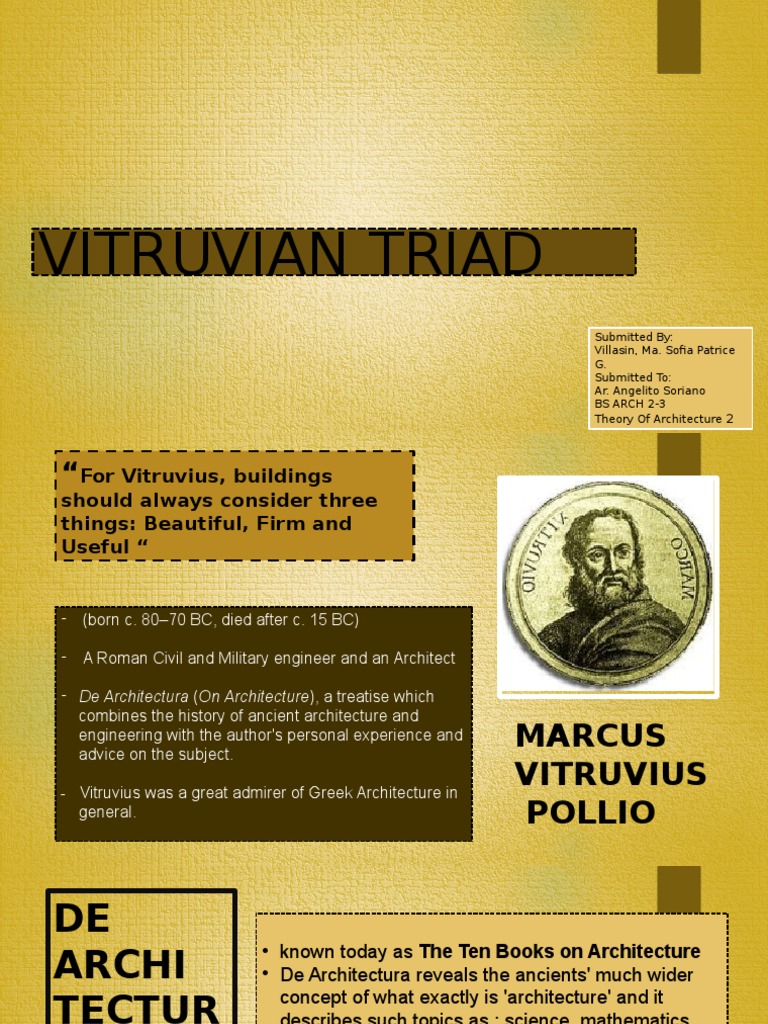 Vitruvian Triad | PDF | Epistemology | Science