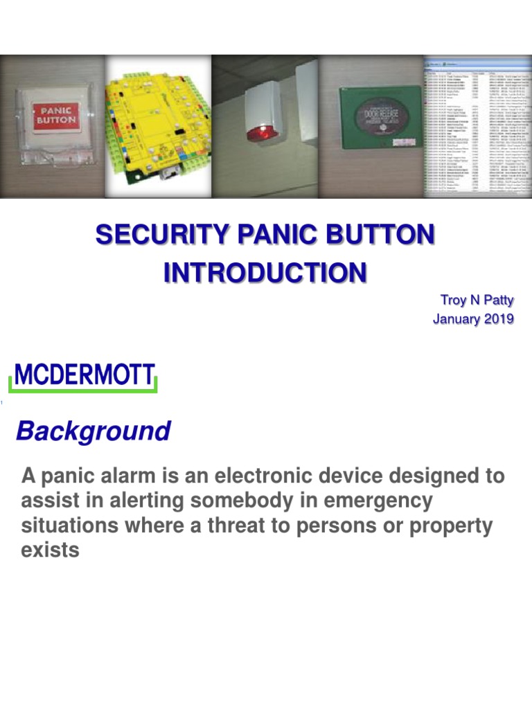 Panic Button Introduction Jan 2019 | PDF | Security | Public Safety