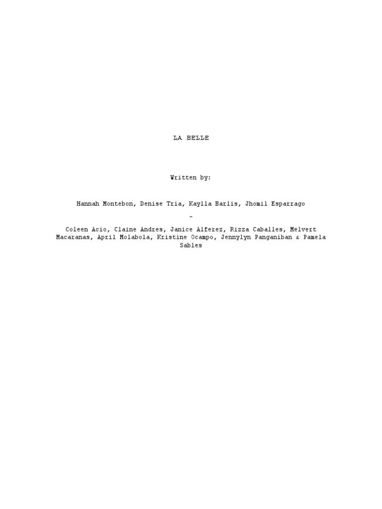 Sample Script | PDF | Nature
