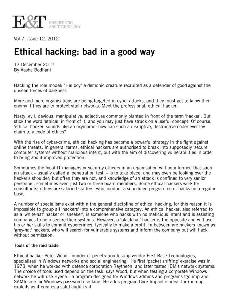 Ethical Hacking Pdf 