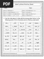 Silent Letter Spelling Words | PDF