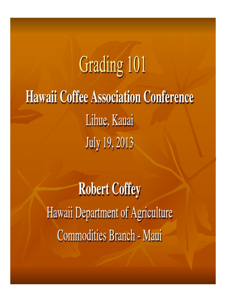 HDOA Green Grading and Defects 2013 | PDF | Mold | Coffee