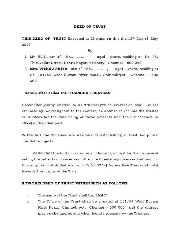 Trust | PDF | Trust Law | Trustee