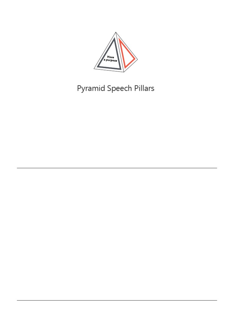 Pyramid Speech Pillars | PDF
