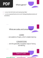 Horror Codes and Convention Handout | PDF | Horror Films