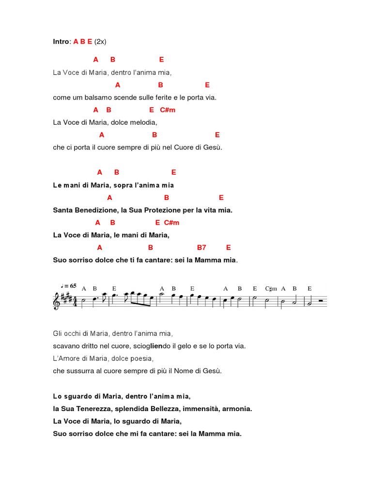 La Voce Di Maria | PDF