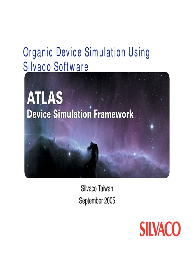 Organic Device Simulation Using Silvaco Software | PDF | Oled | Semiconductors