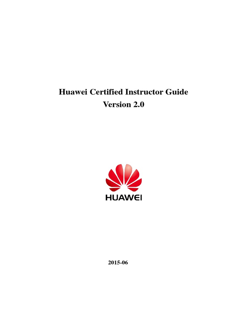 2-1-1 Huawei Certified Academy Instructor Guide | PDF | Test ...