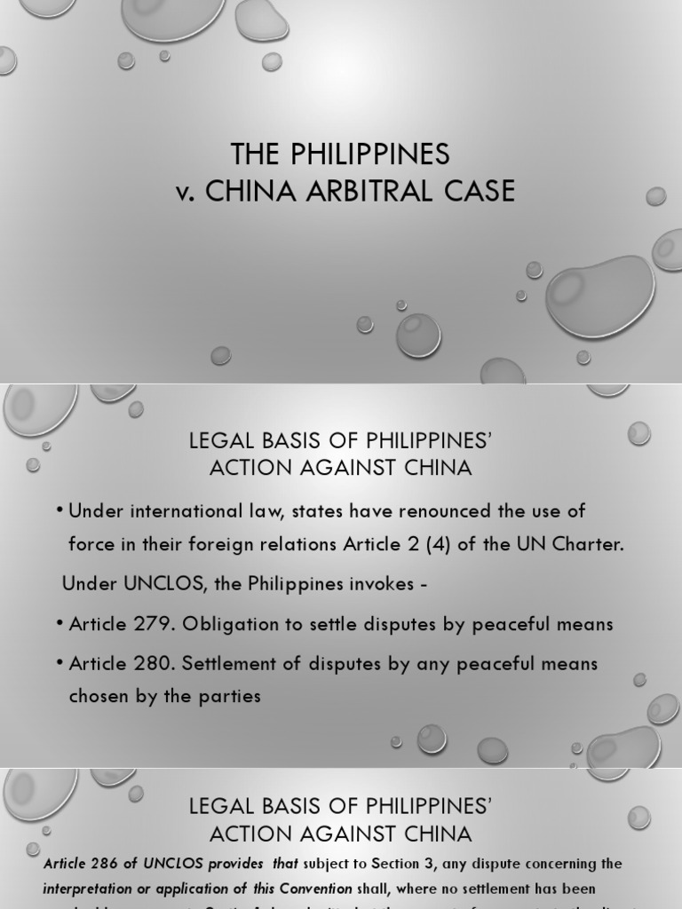 THE Philippines UNCLOS Case | PDF | Territorial Waters | Exclusive ...
