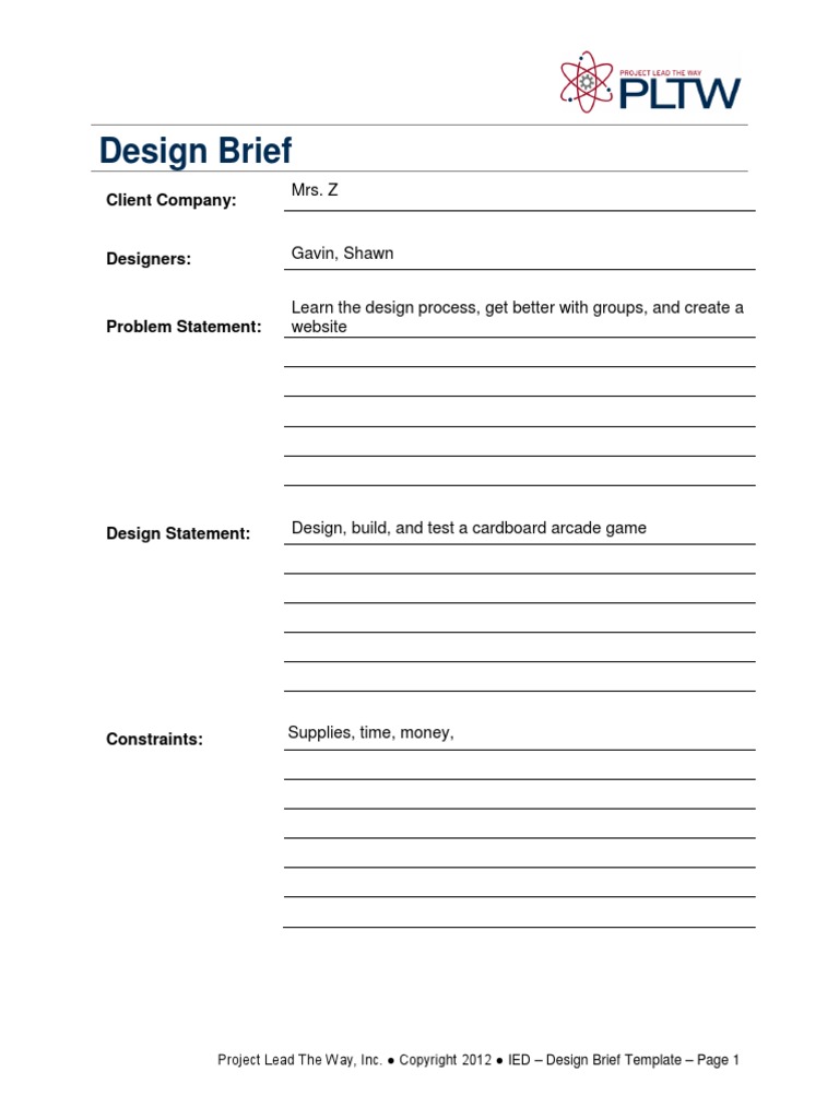 Designbrieftemplate 1 | PDF
