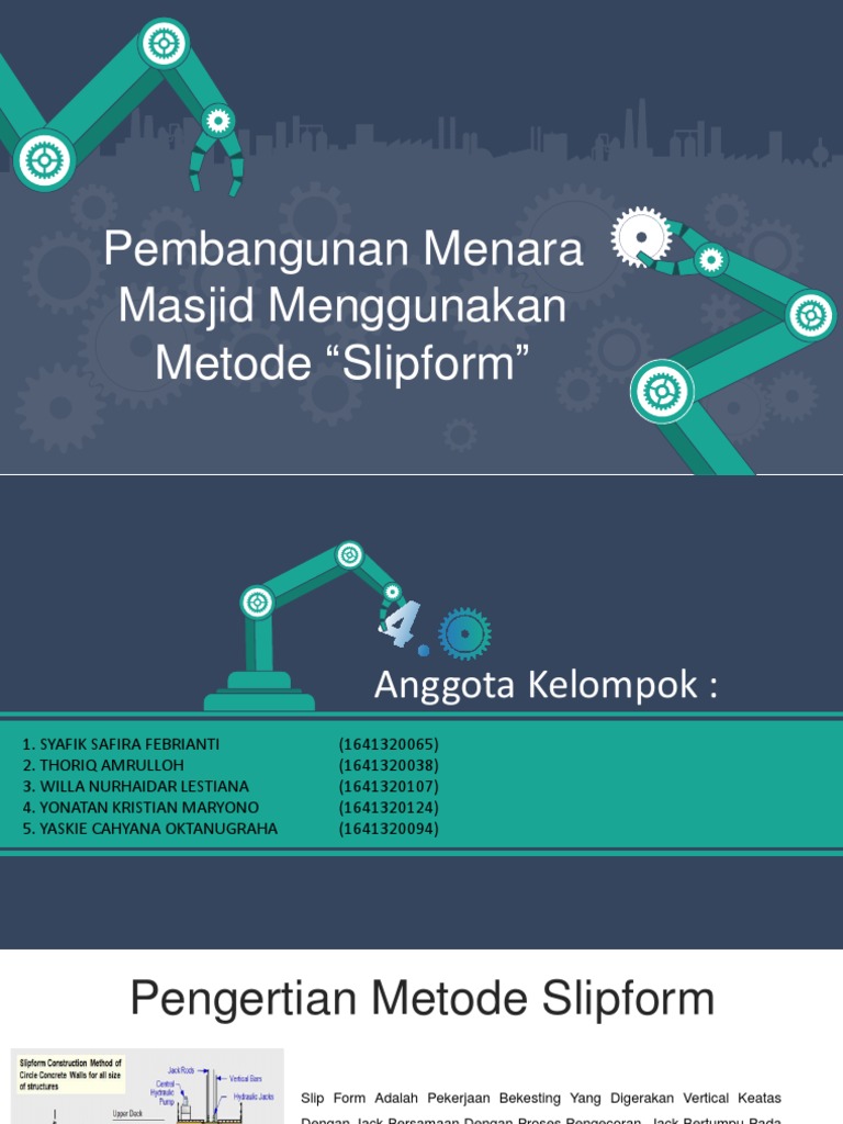Metode Slipeform Menara Masjid | PDF | Teknologi & Rekayasa