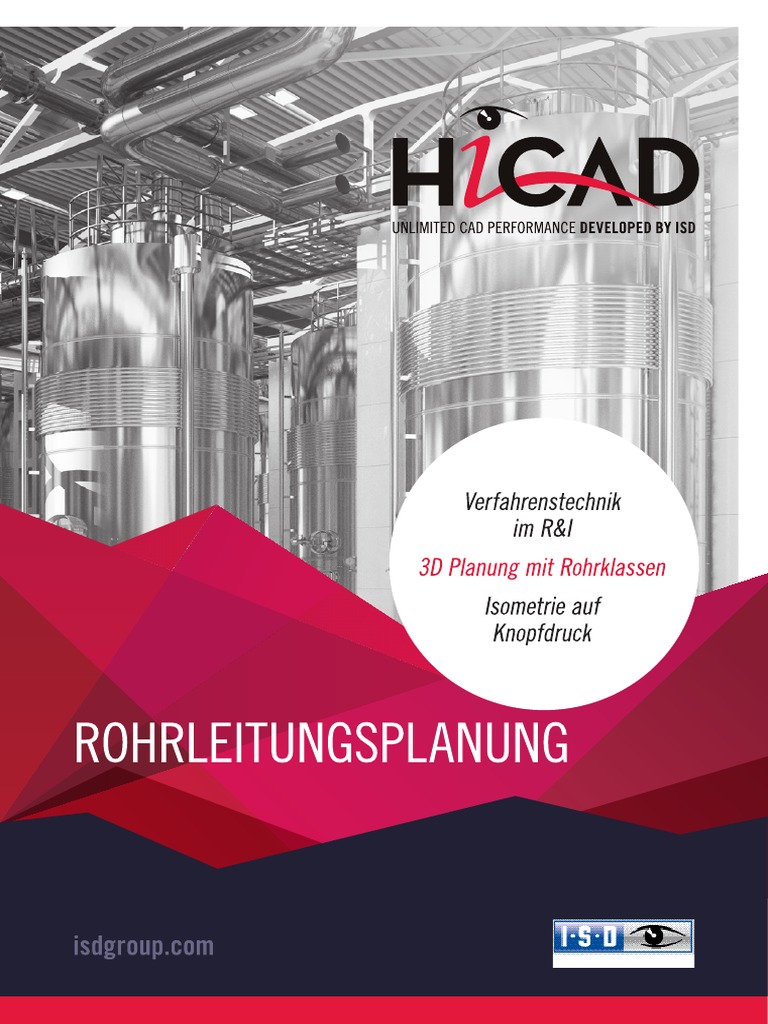 Isd Cad Hicad Rohrleitungsplanung | PDF
