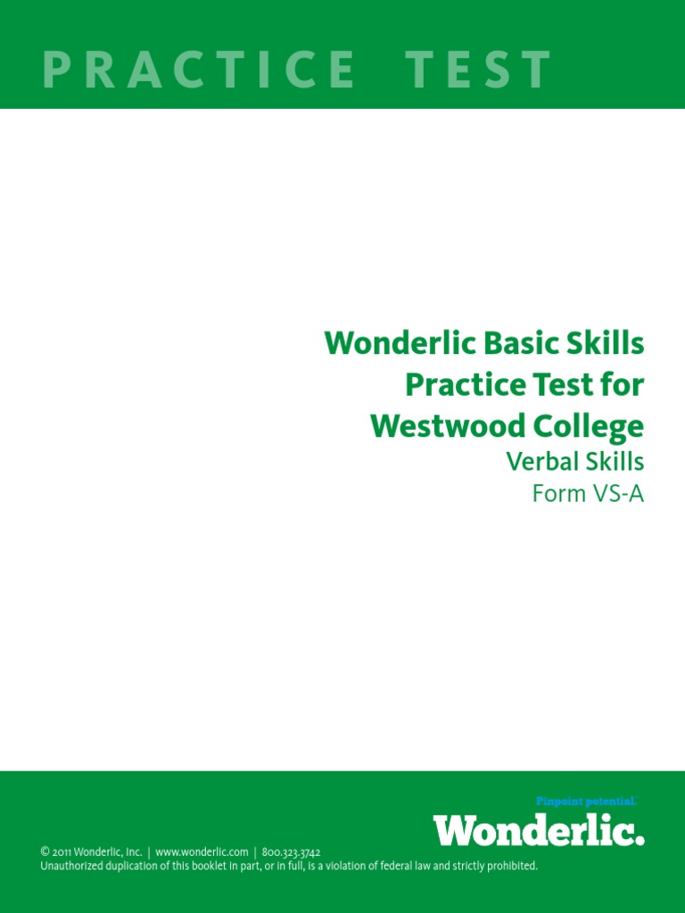 Wonderlic Verbal PDF | PDF | Nature