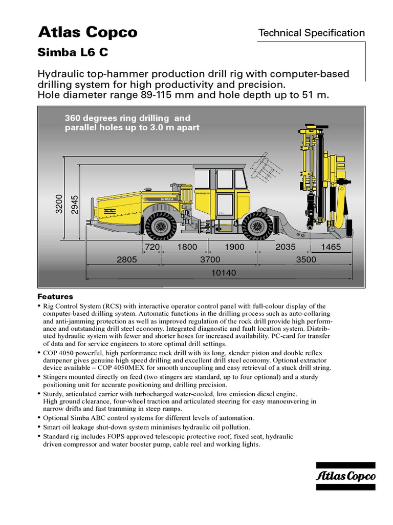 Simba L6C | PDF | Drilling Rig | Transmission (Mechanics)