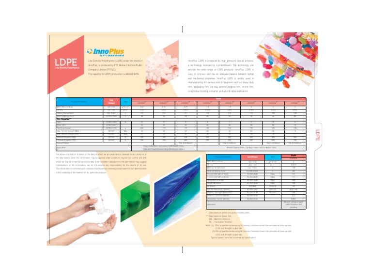 LDPE Datasheet 2017 | PDF | Density | Ultimate Tensile Strength