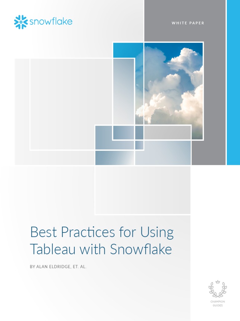 Best Practices for Tableau & Snowflake | PDF | Cloud Computing ...