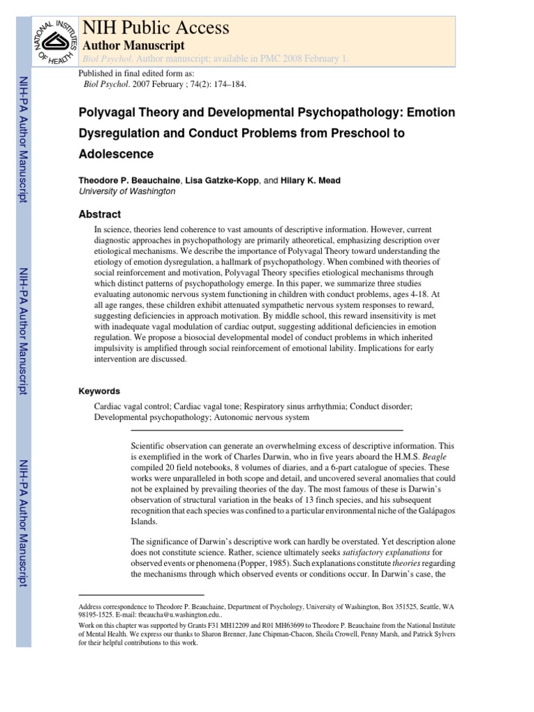 Polyvagal Theory3 PDF | PDF | Neuroscience | Behavioural Sciences
