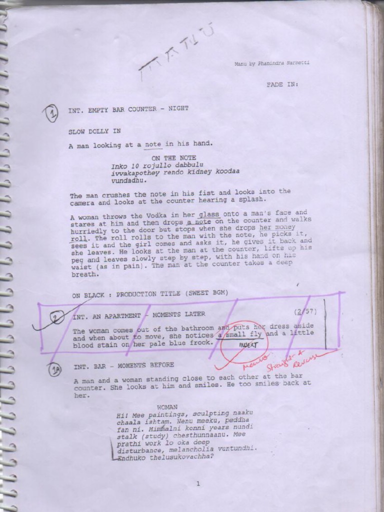 Movie Script Format Pdf