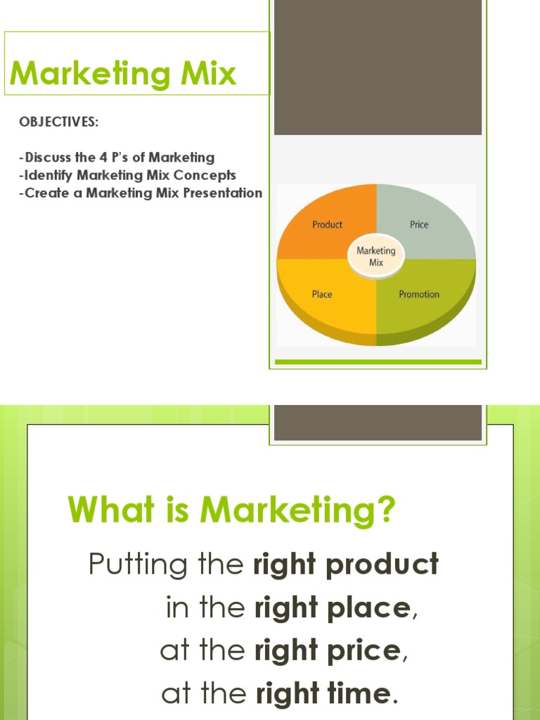 Marketing Mix Presentation | PDF | Retail | Product (Business)