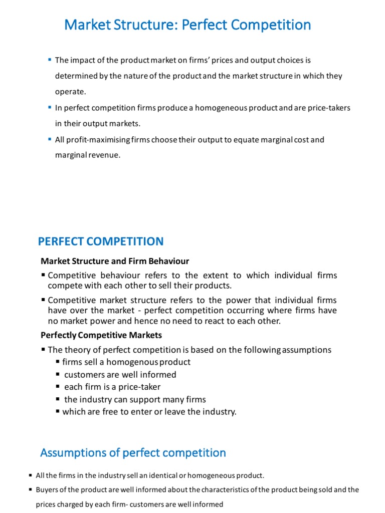The Economics of Perfect Competition | PDF | Perfect Competition ...