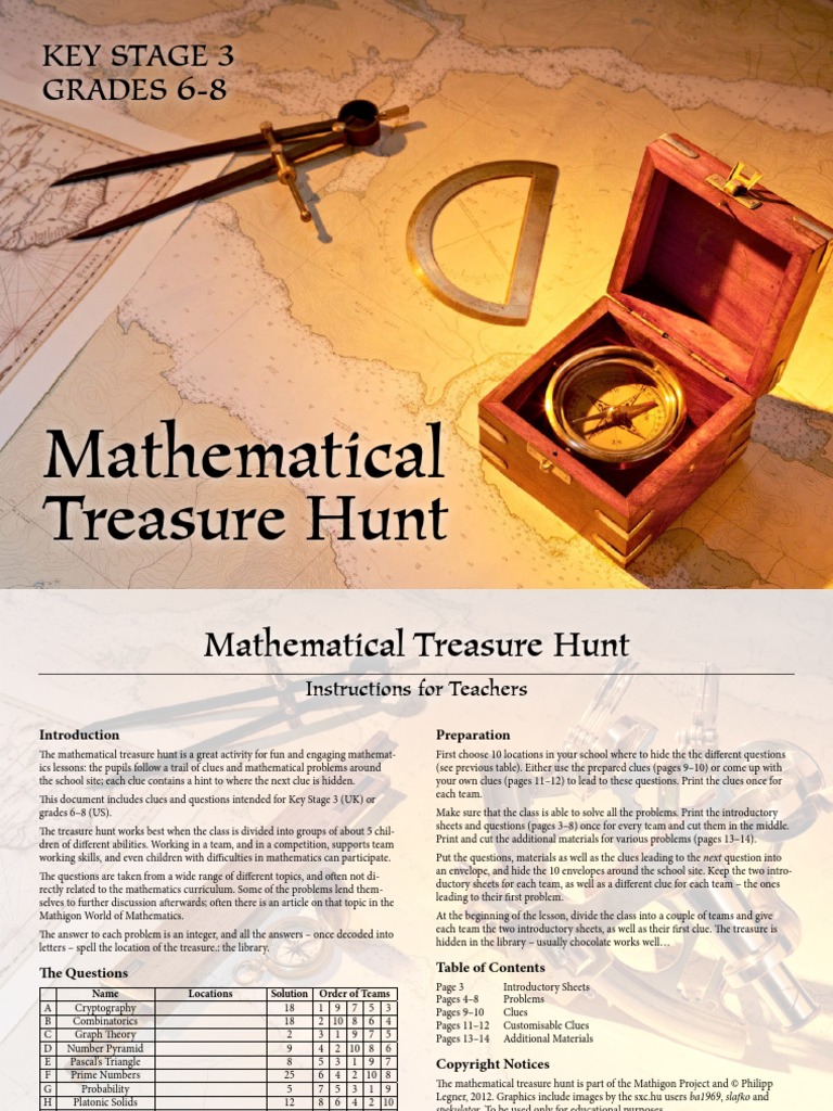 Treasure Hunt Secondary | PDF | Teaching Mathematics | Science