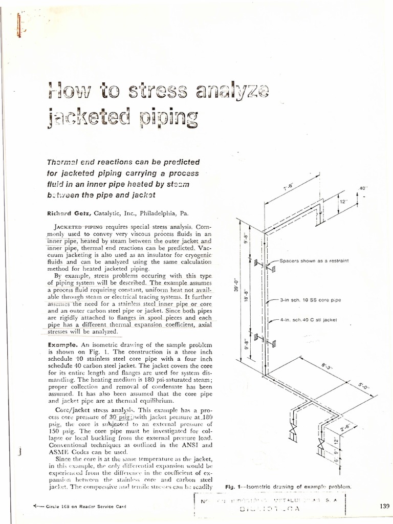 Jacketed Pipe How To | PDF | Stress (Mechanics) | Pipe (Fluid Conveyance)
