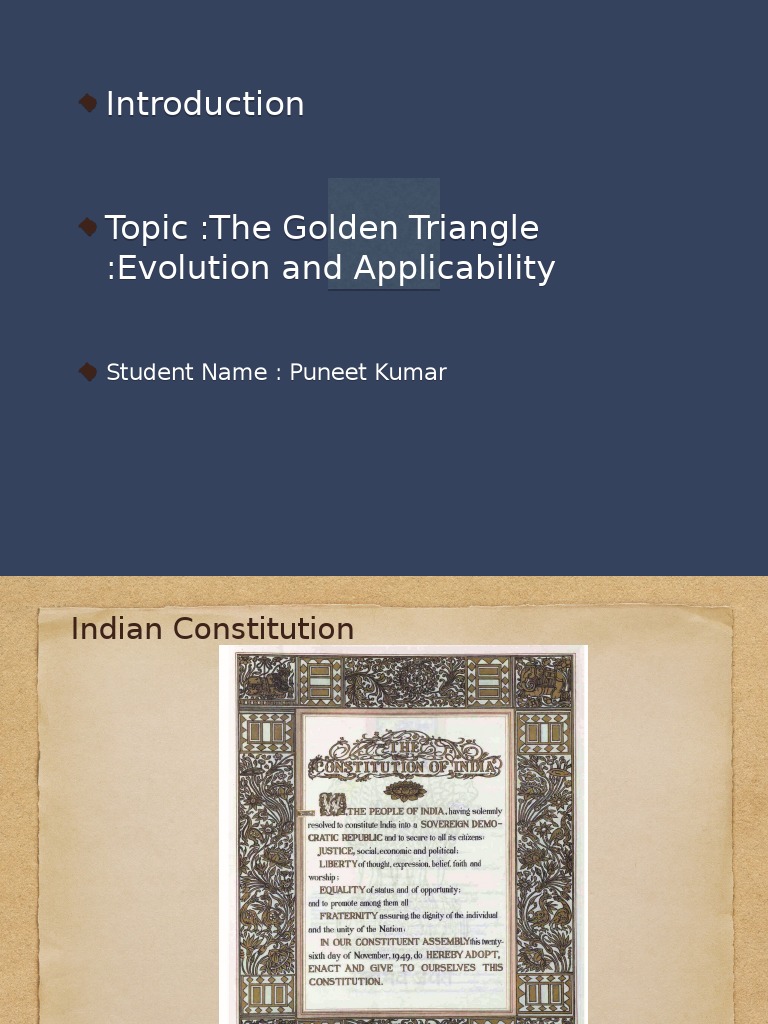 The Golden Triangle | PDF