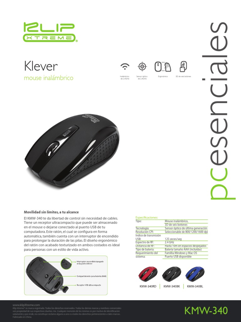 Manual Mouse Inalambrico | PDF | Inalámbrico | Tecnología de ...