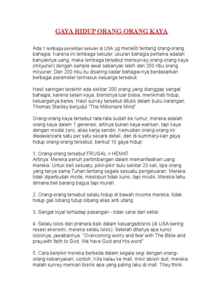 Hidup | PDF | Karier & Perkembangan | Gaya Hidup