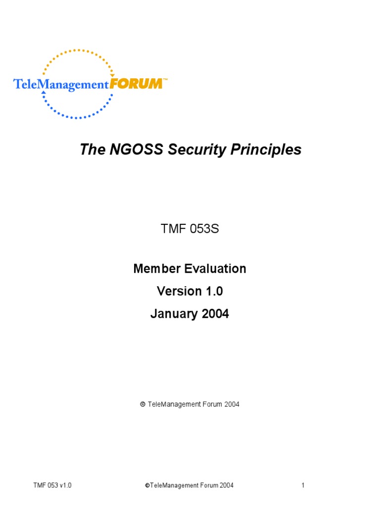 The Ngoss Security Principles | PDF | Information Security | Authentication