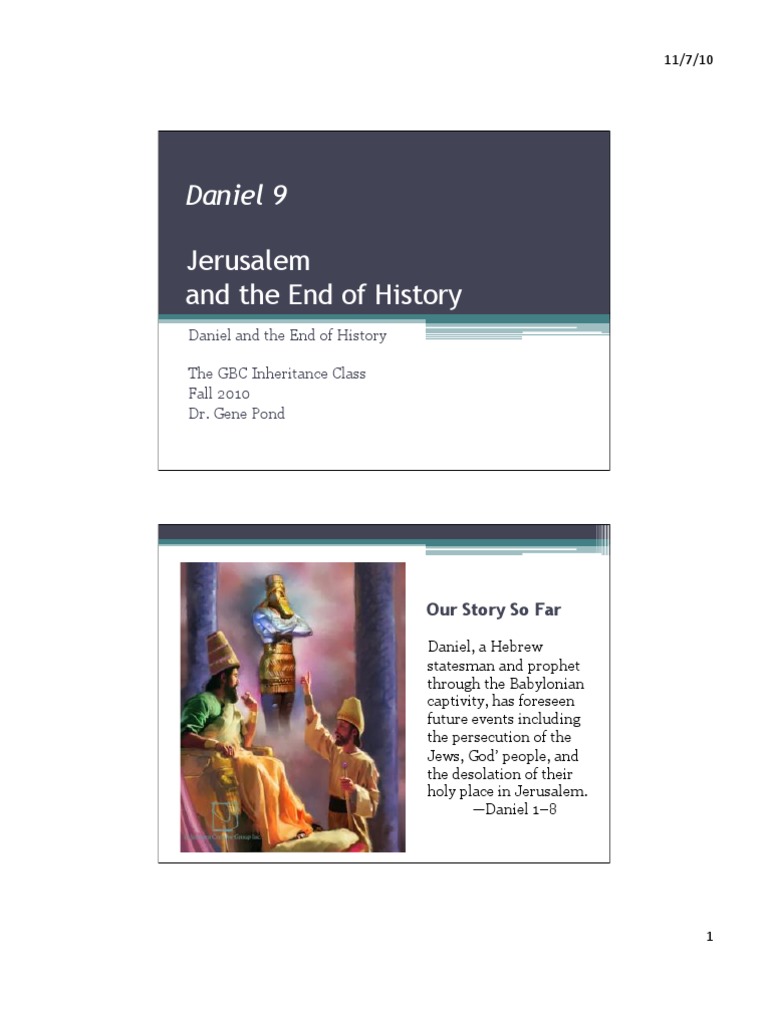 Daniel 9 Handout | PDF | Book Of Daniel | Sin
