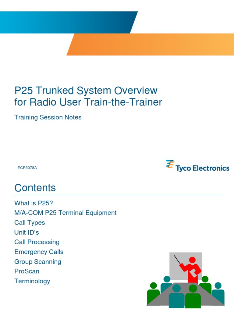 P25 Trunked System Overview For Radio User Train-the-Trainer | PDF ...