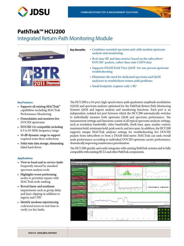 PathTrak HCU200 | PDF | Radio Technology | Broadcast Engineering