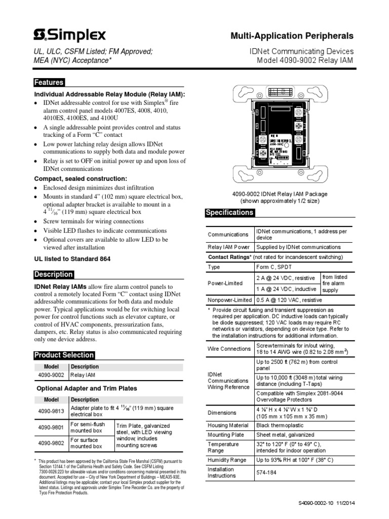Manual (4090-9002) | PDF | Relay | Switch
